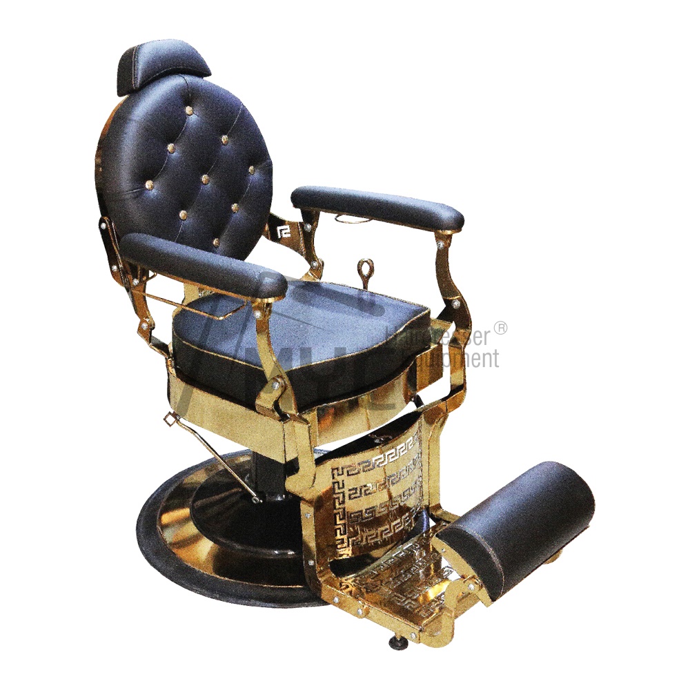 ROYAL GOLD BARBER CHAİR BARBERSHOP – ALKUR STEEL HAIRDRESSER EQUIPMENT