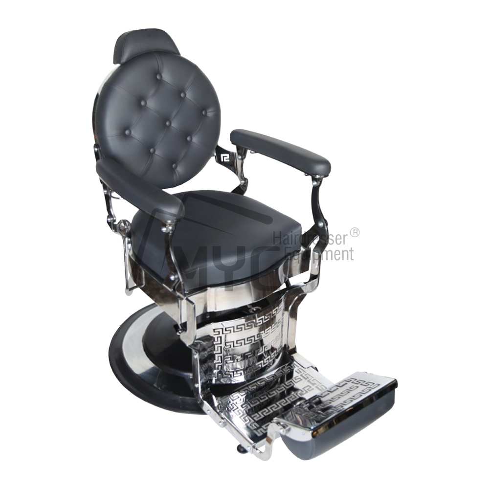 ROYAL SİLVER BARBER CHAİR BARBERSHOP – ALKUR STEEL HAIRDRESSER EQUIPMENT